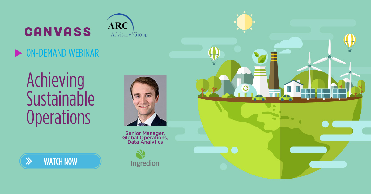 On Demand Webinar | Achieving Sustainable Operations - Radek Rybicki of Ingredion at ARC ...